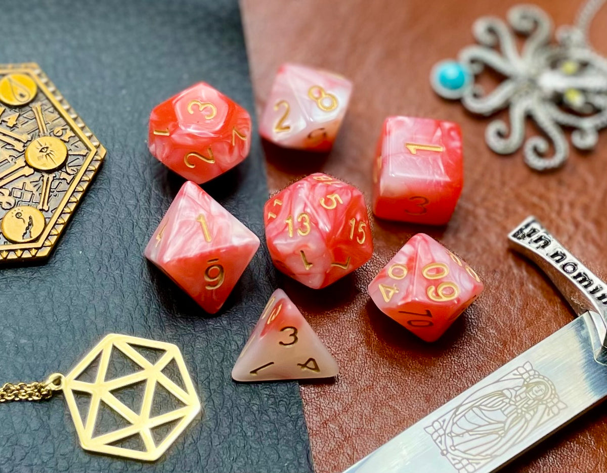 Blood Jade Polyhedral Dice Set – Fandomonium