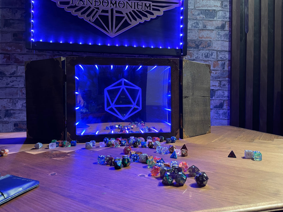 Infinity Mirror Dungeon Master Screen | LED light up DM Screen | TTRPG ...